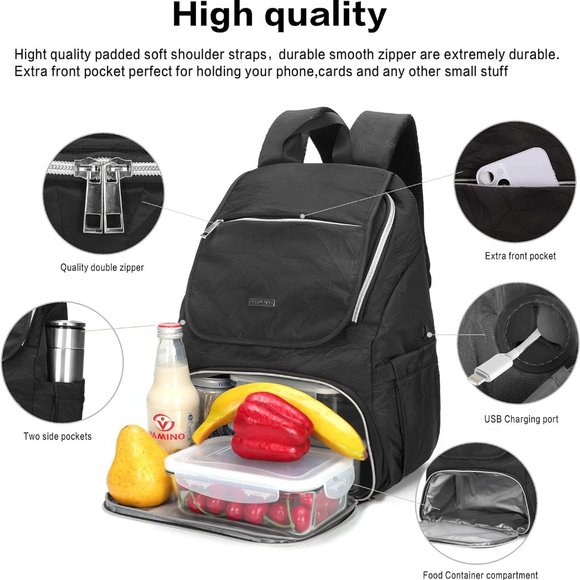 KNOWVAN | Other | Brand New Backpack With Lunch Compartment Large ...